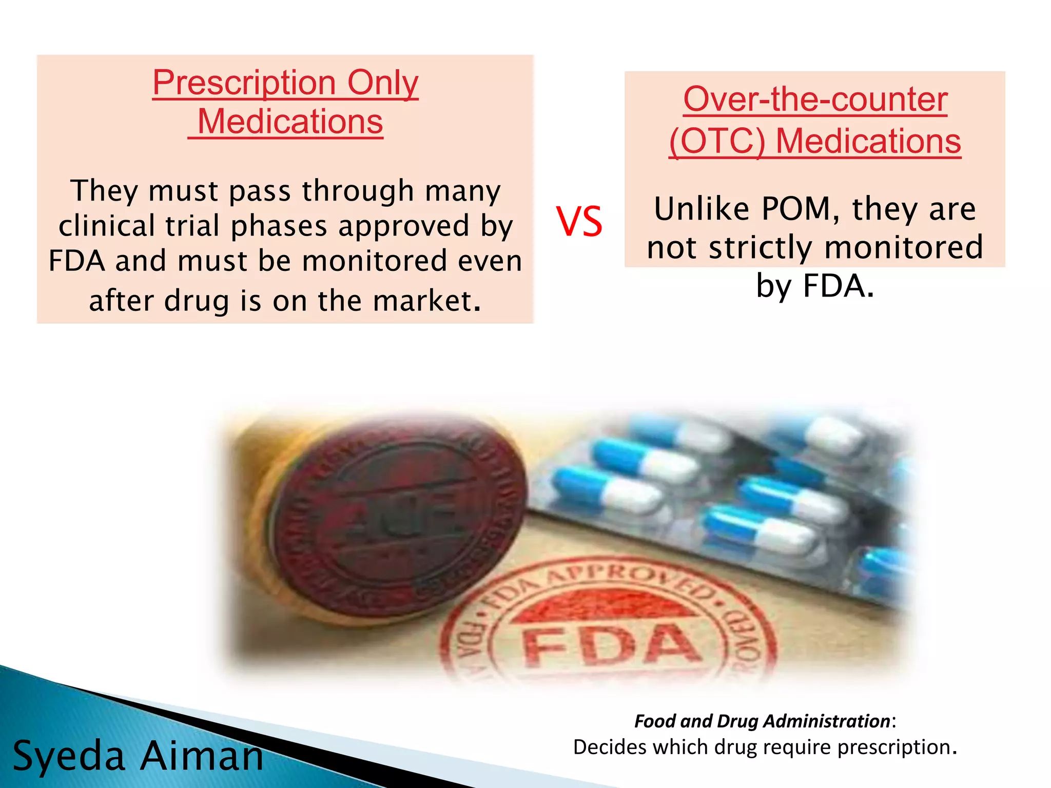 POM vs OTC drugs | PPTX