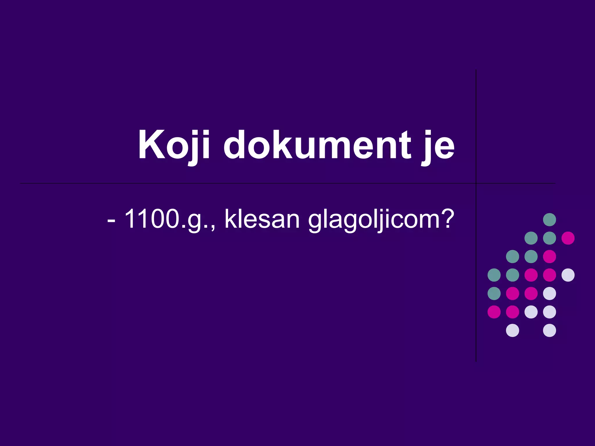 Ponavljanje Povijest Hrvatskog Jezika Ppt