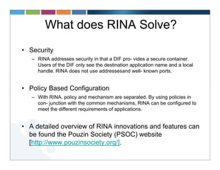 RINA: Recursive Inter Network Architecture | PDF