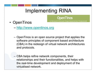 RINA: Recursive Inter Network Architecture | PPT