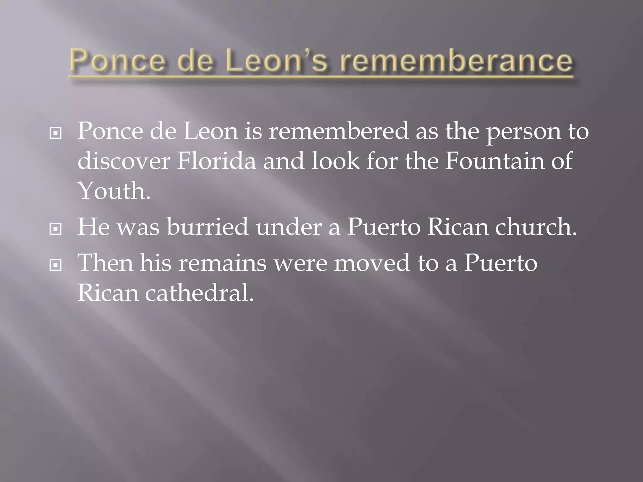 Ponce de leon | PPT