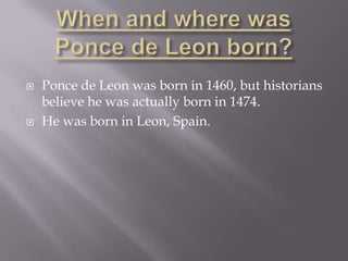 Ponce de leon | PPT