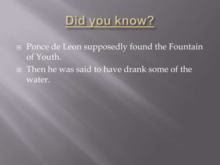 Ponce de leon | PPT