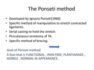 Ponseti Method Manipulation