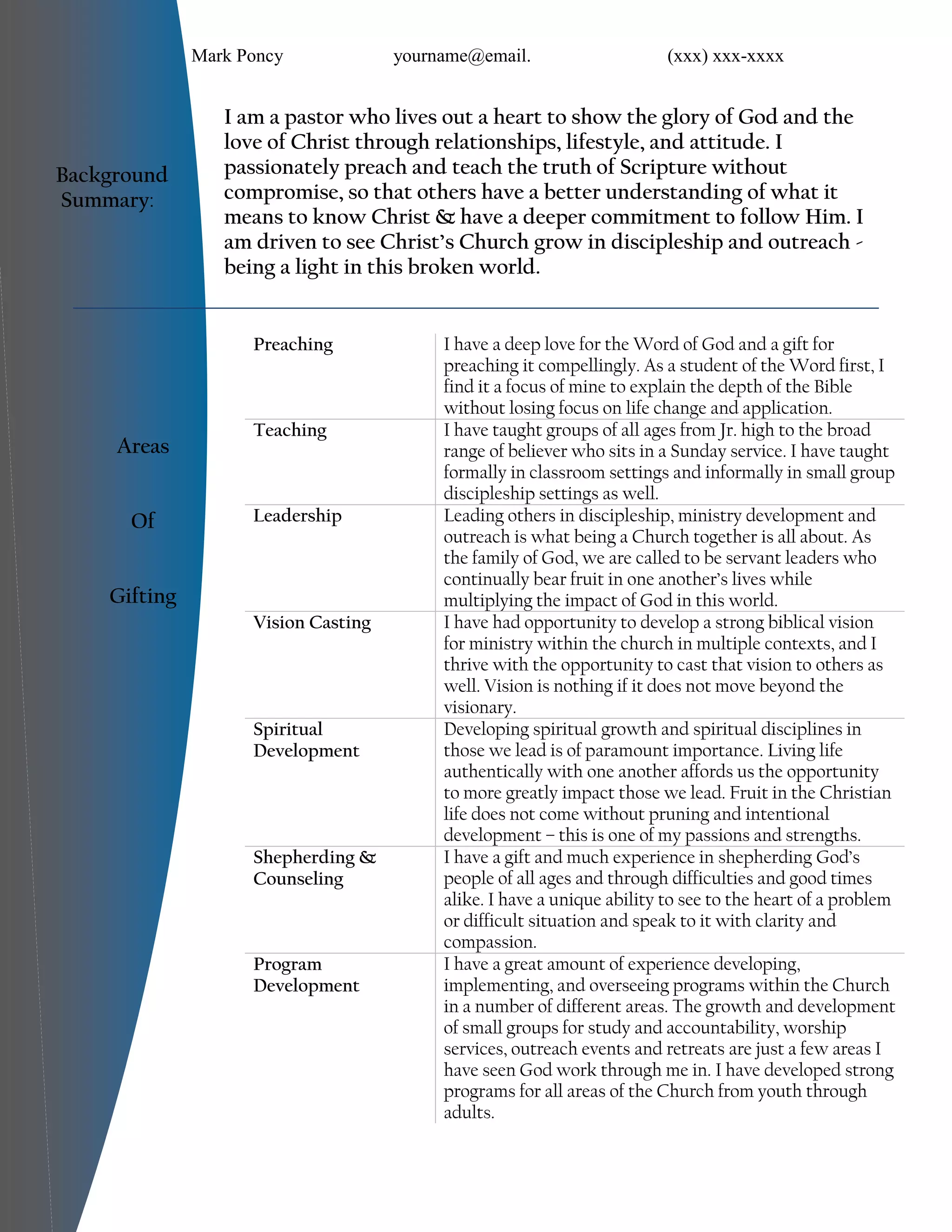 Poncy resume | PDF