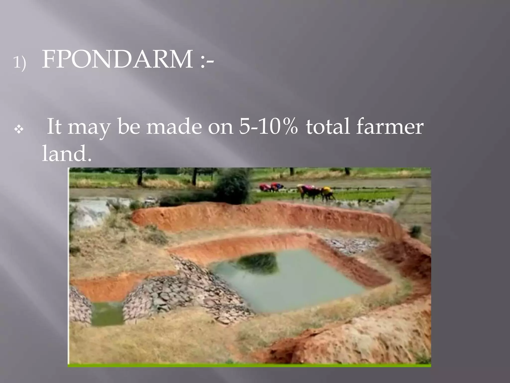 FARM POND DESIGN AND ITS COST ESTIMATION | PPTX