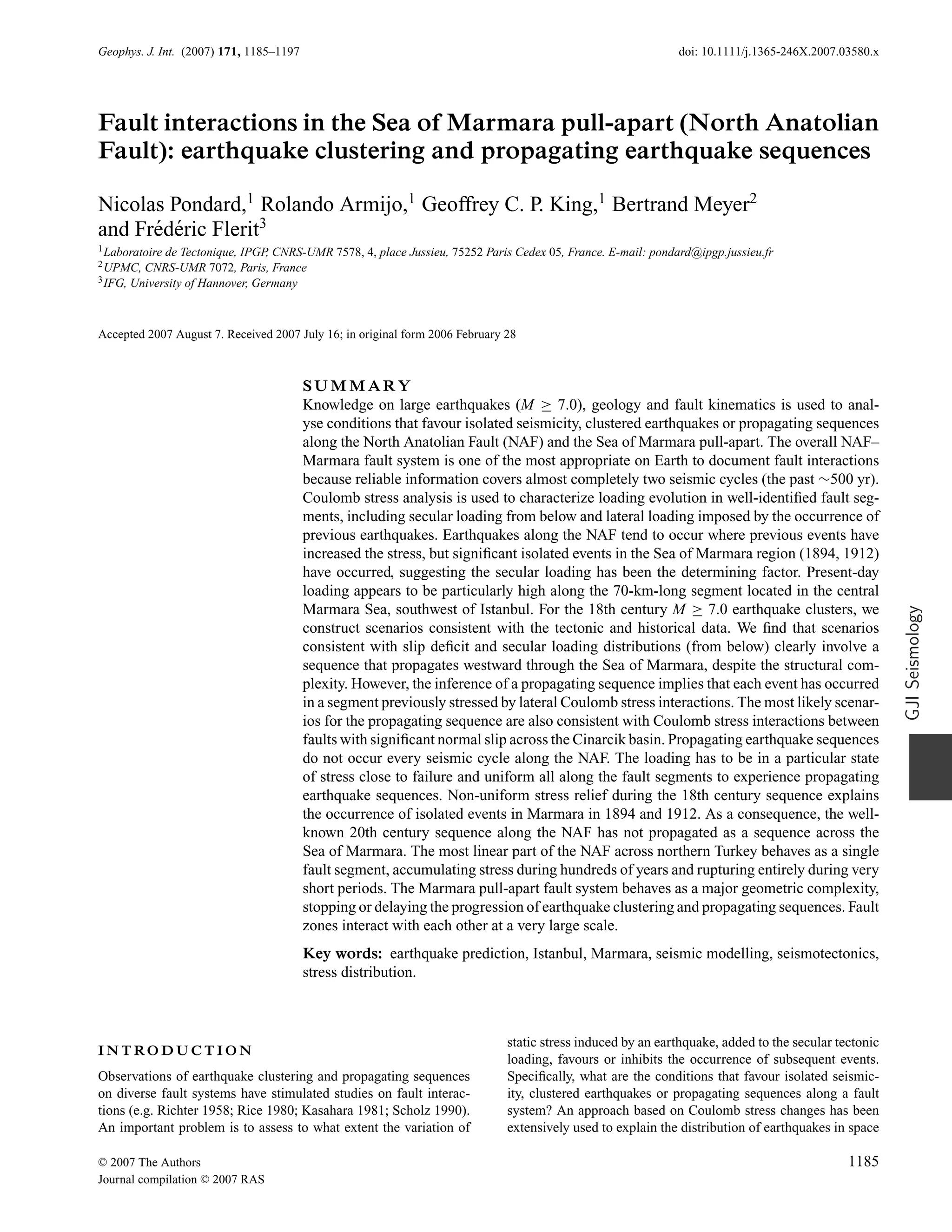 Marmara Sea: Tarihsel Deprem Senaryoları | PDF