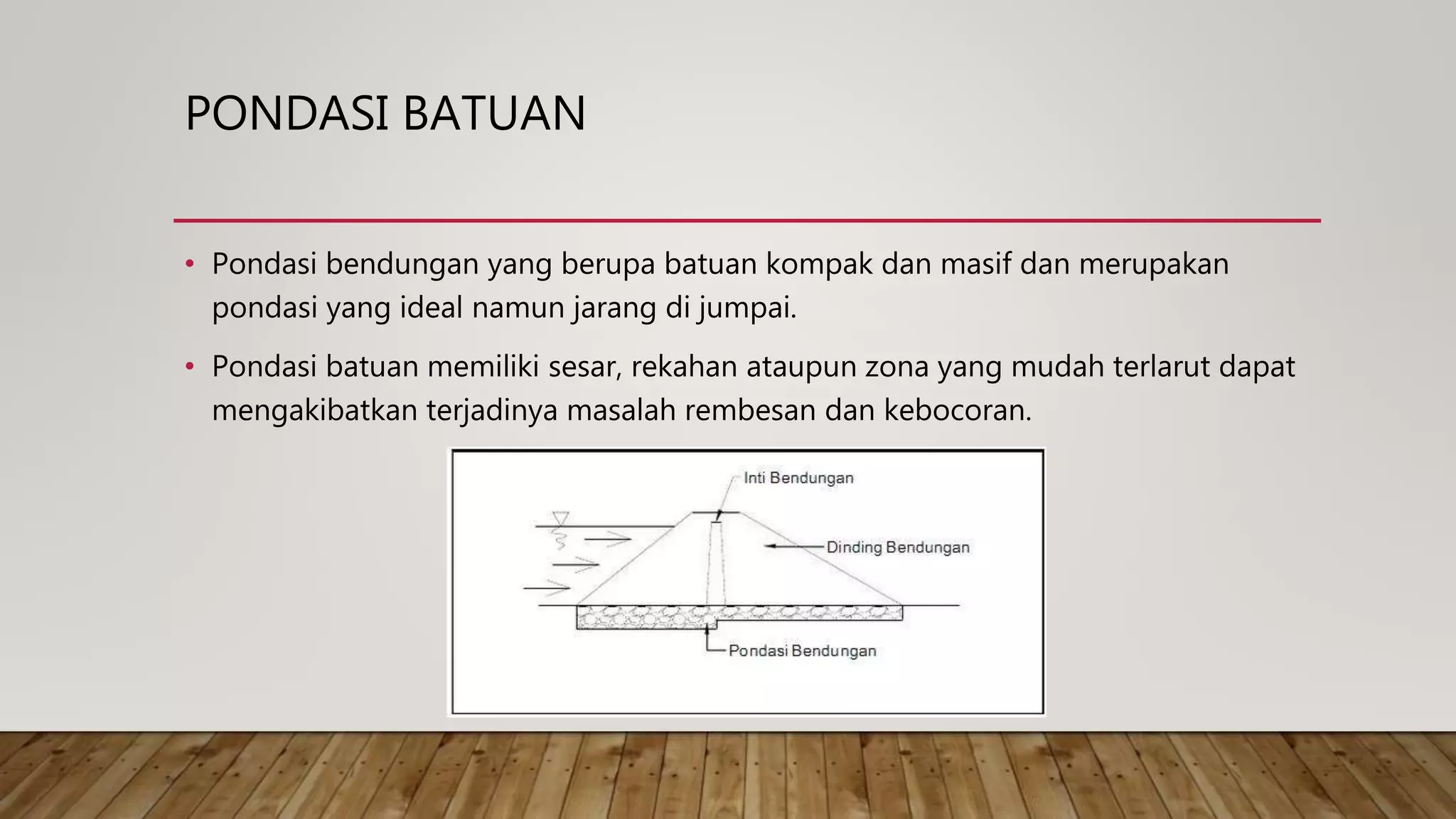 Pondasi bendungan | PPTX