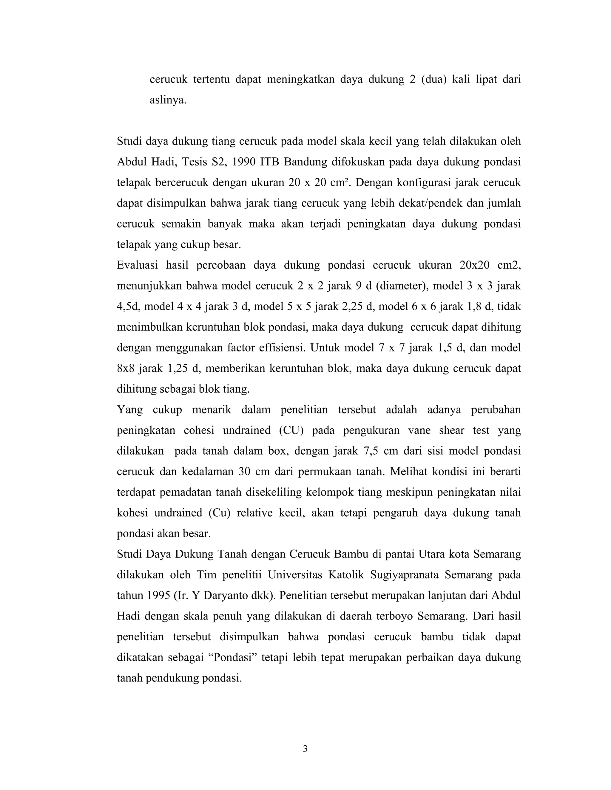 Pondasi cerucuk | PDF