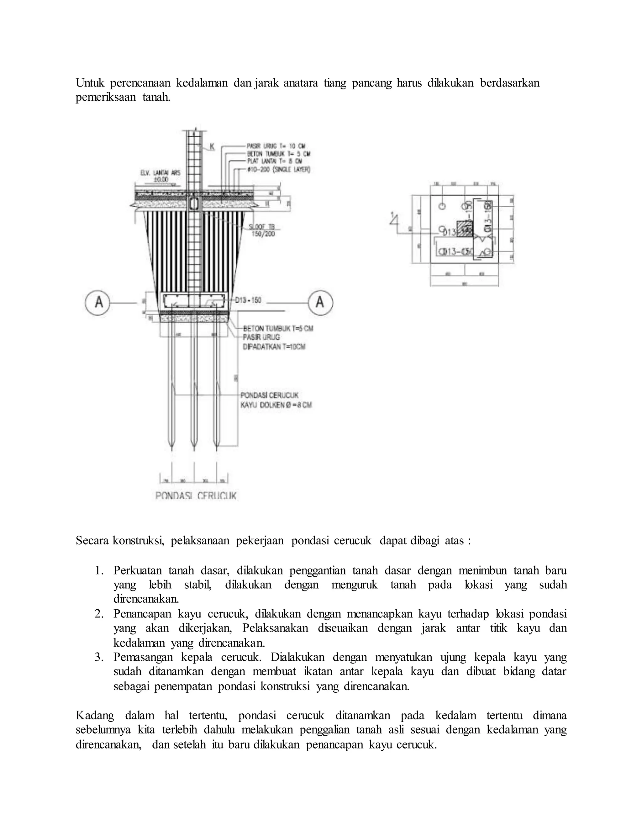 Pondasi cerucuk | DOCX