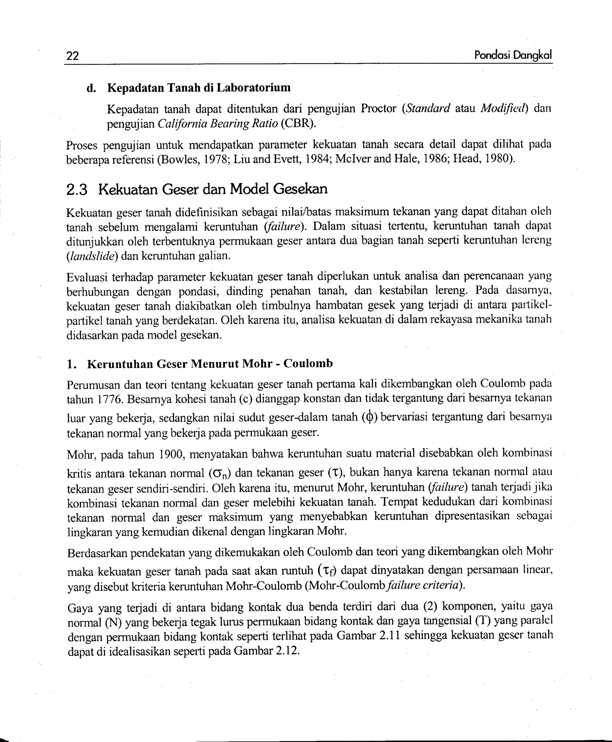 Pondasi dangkal | PDF