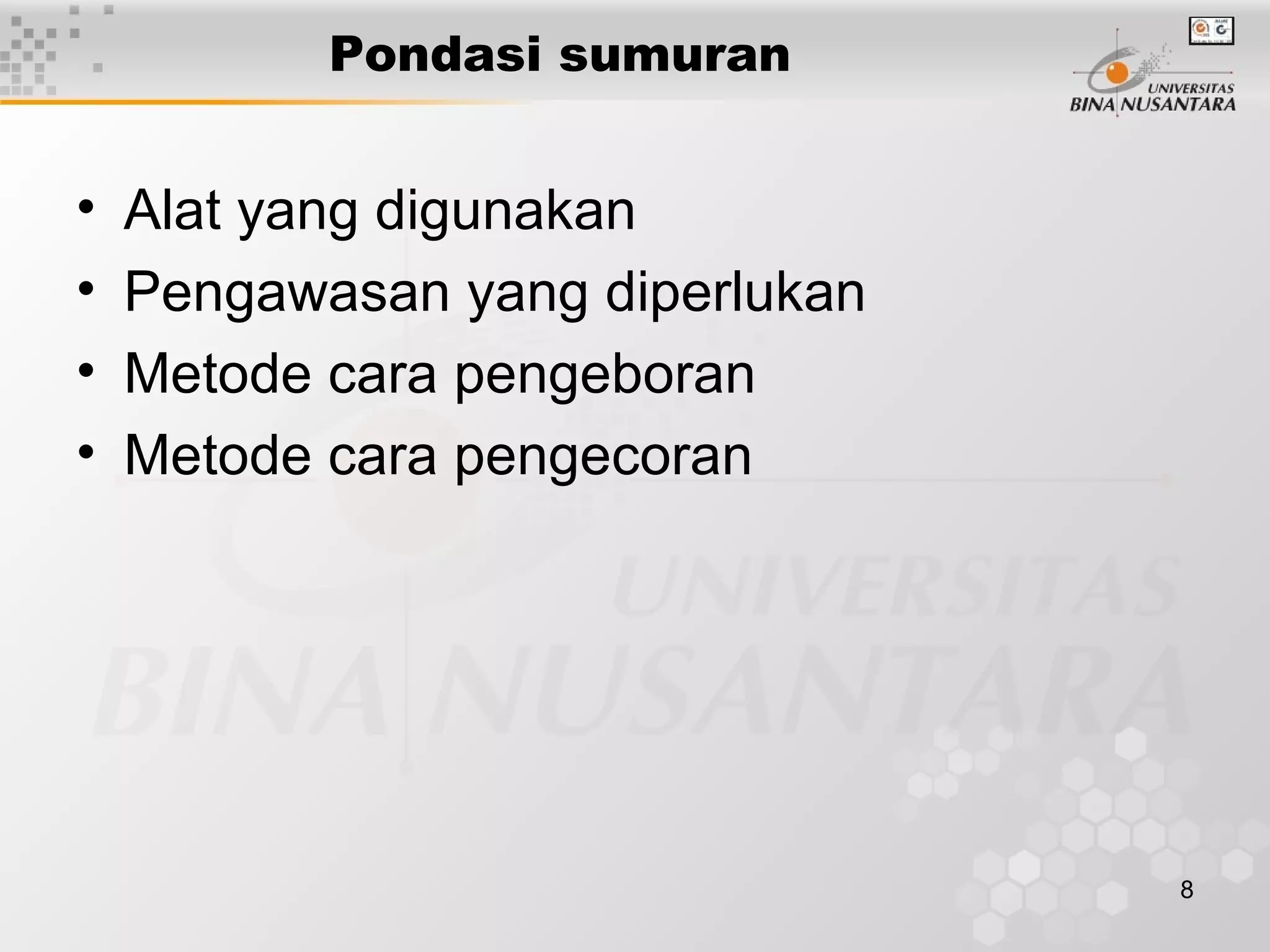 Pondasi dangkal dan dalam | PPT