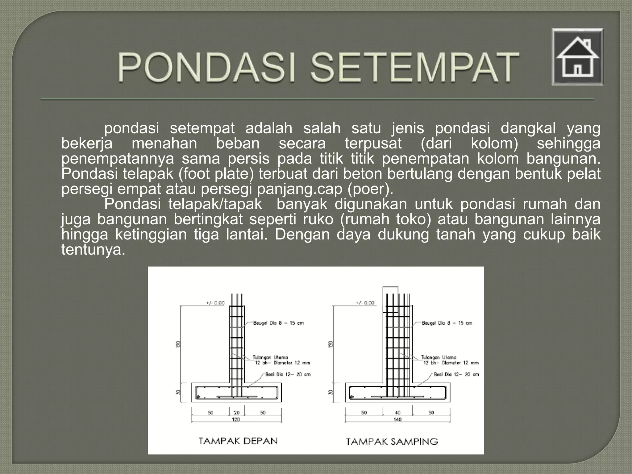 JENIS JENIS PONDASI | PPTX