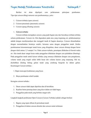 Pondasi sumuran | DOCX