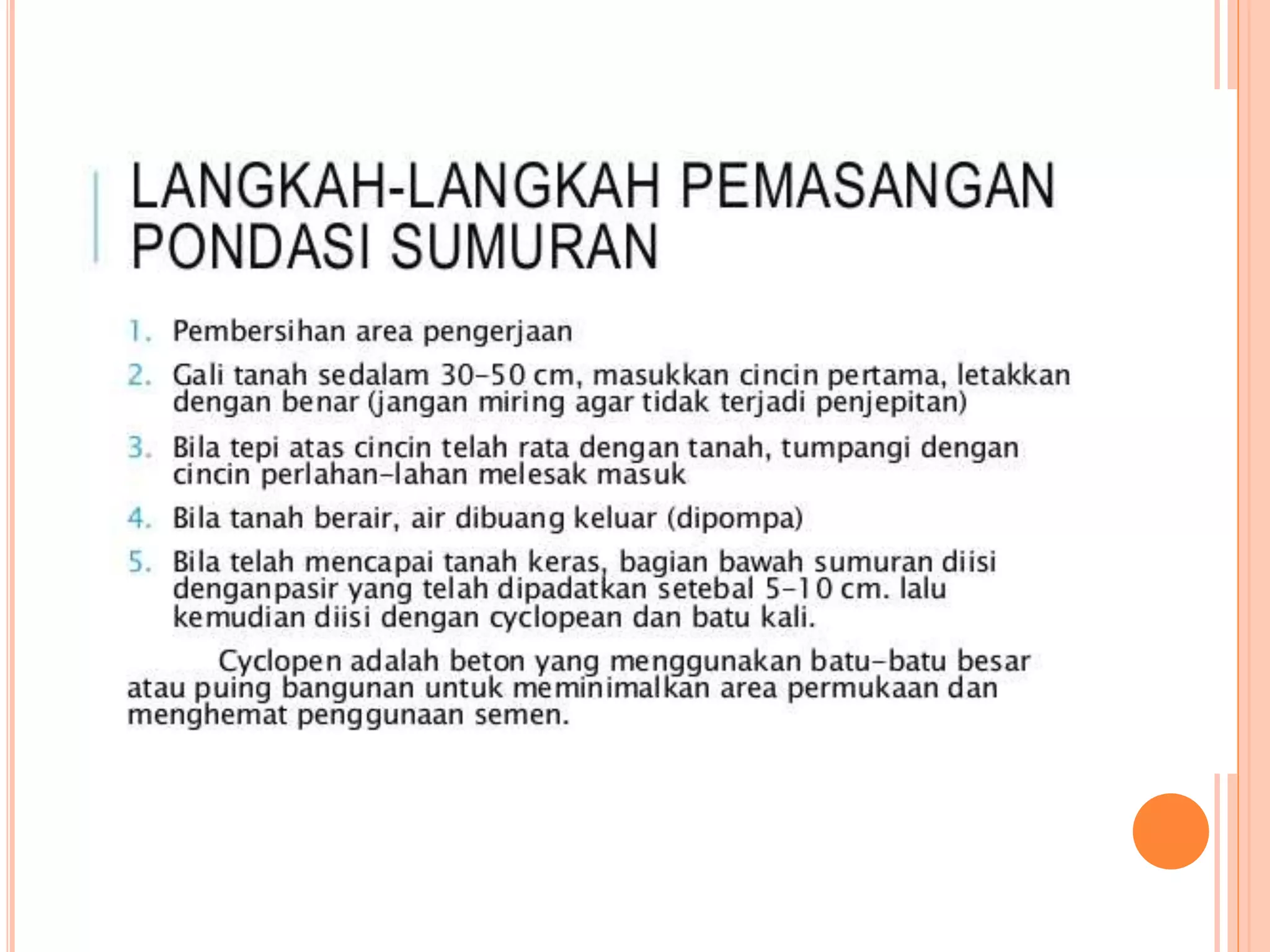 Pondasi sumuran persegi | PPT