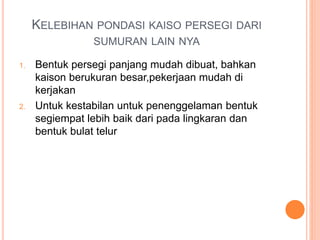 Pondasi sumuran persegi | PPT