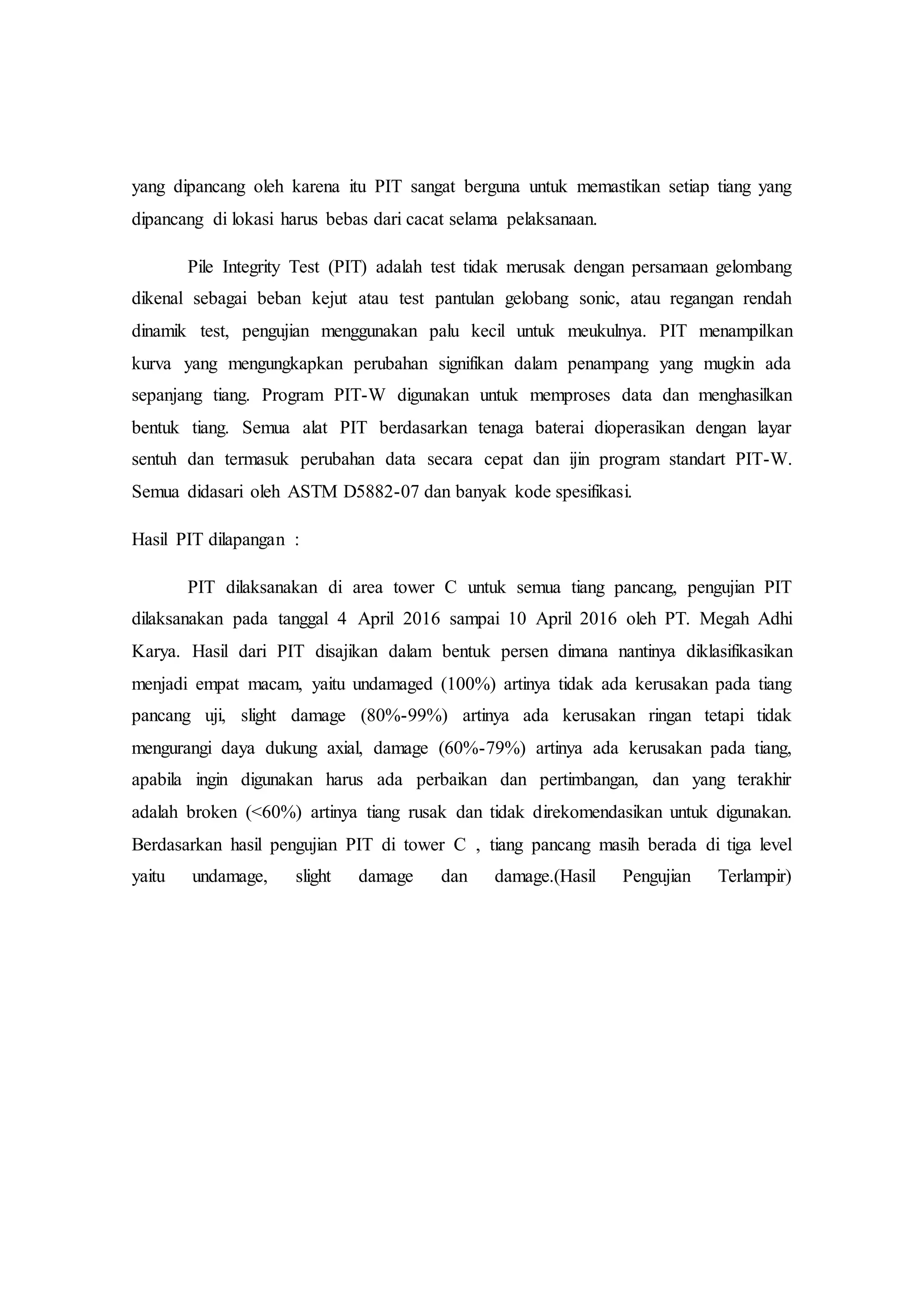 Pondasi tiang pancang | DOCX