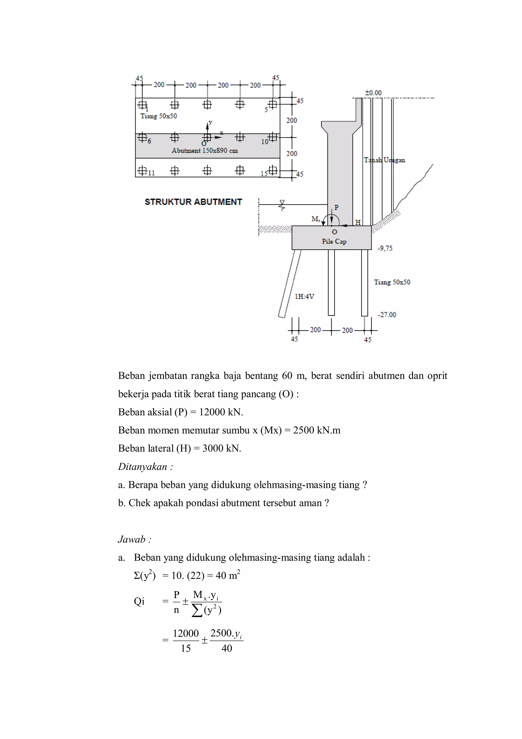 Pondasi tiang pancang univ.gunadarma (ayu, aci, yoan) | PDF