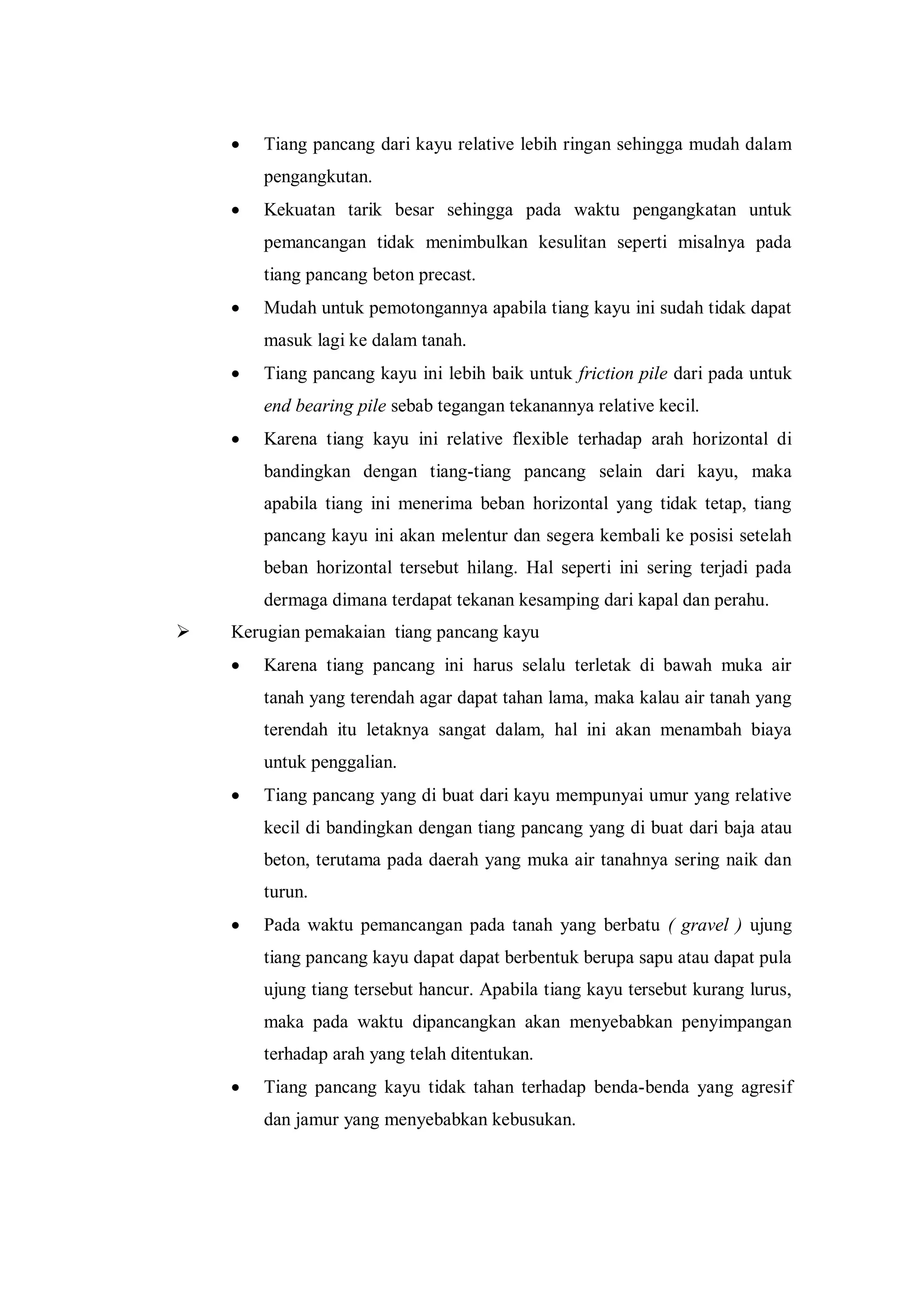 Pondasi tiang pancang univ.gunadarma (ayu, aci, yoan) | PDF