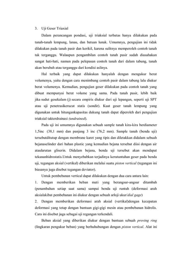 Pondasi tiang pancang univ.gunadarma (ayu, aci, yoan) | PDF