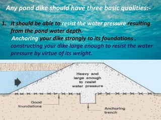 CONSTRUCTION OF FISH POND | PPTX