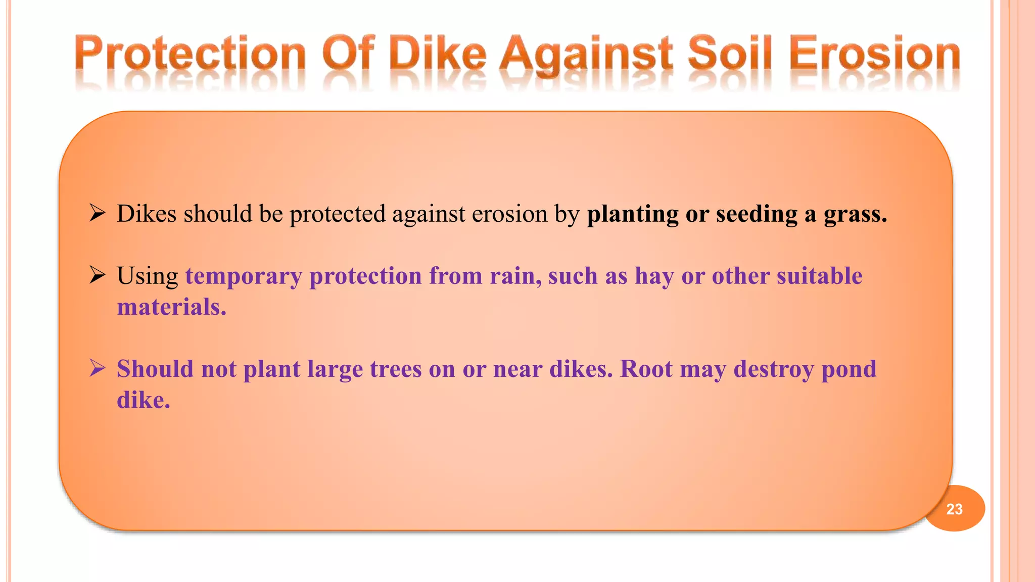 CONSTRUCTION OF FISH POND | PPTX