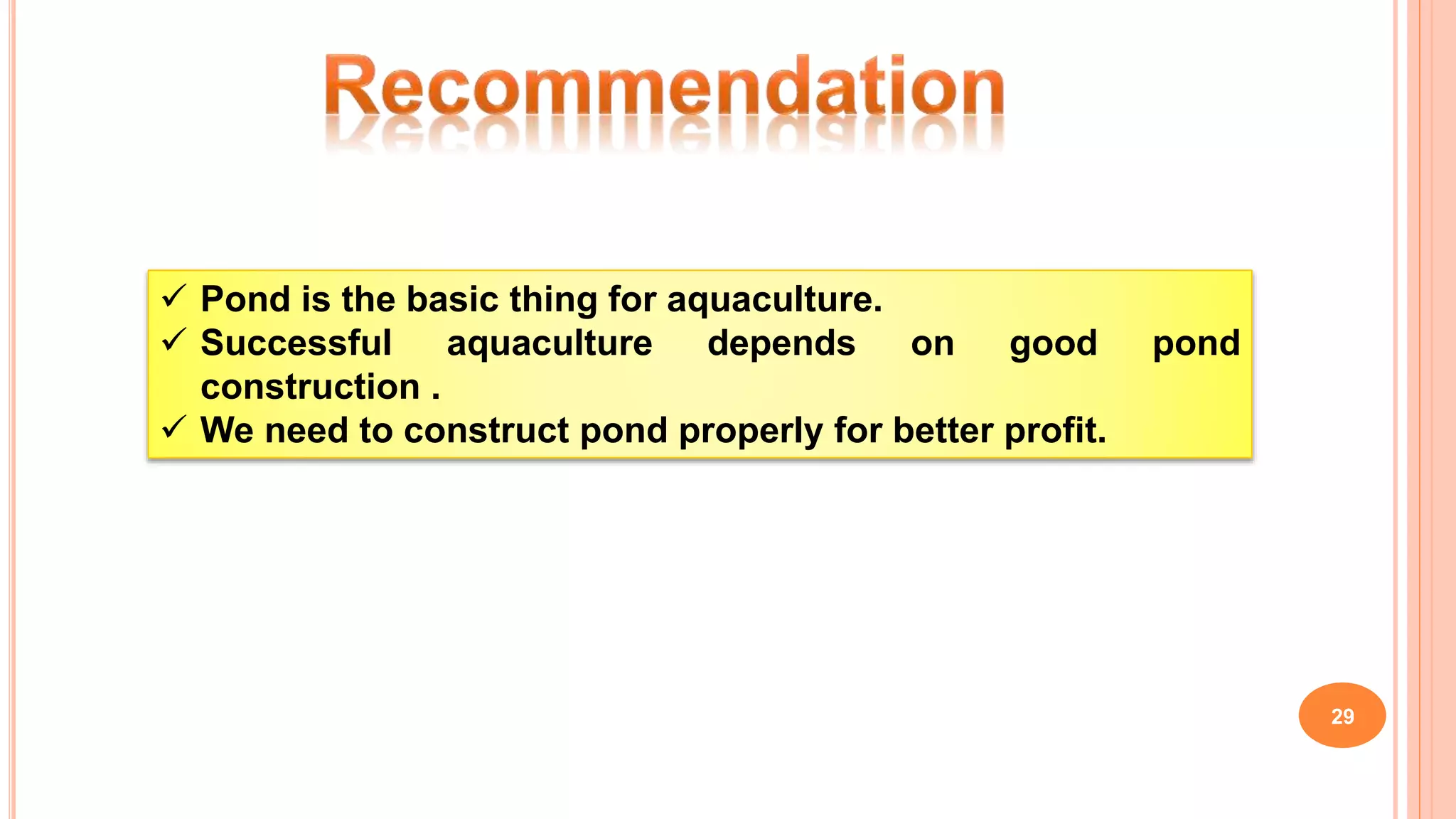 CONSTRUCTION OF FISH POND | PPTX