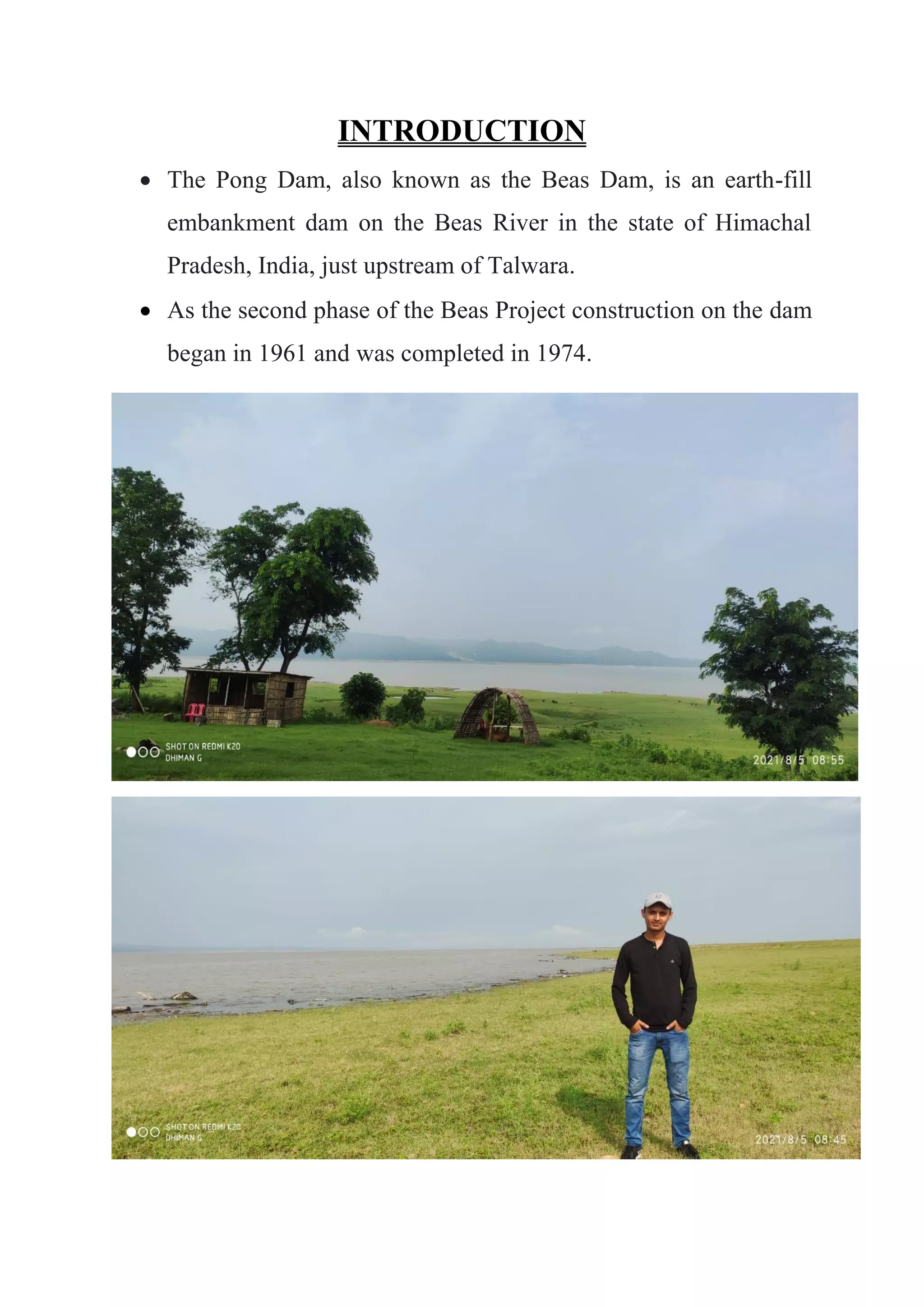 Pond dam hydrolic power plant himachal pardesh | PDF