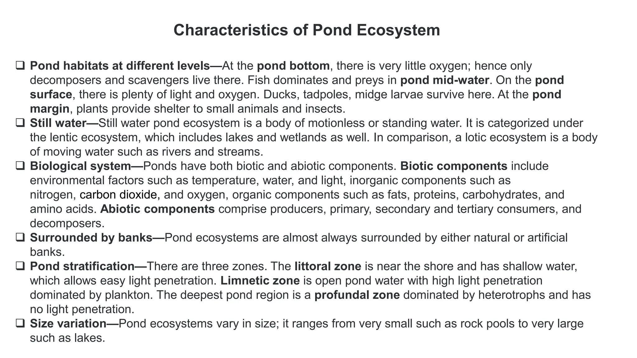 Pond Ecosystem 1349878487848484888484.pptx | Geography | Science