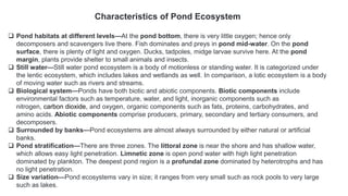Pond Ecosystem 1349878487848484888484.pptx | Geography | Science