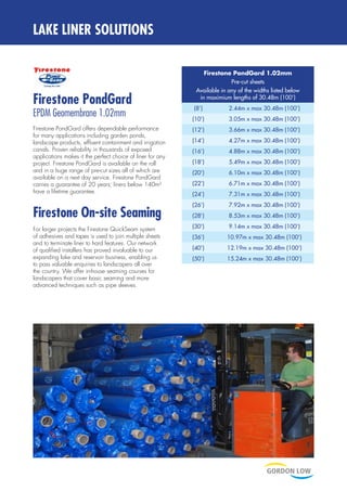 Pond Liners & Water Containment | PDF