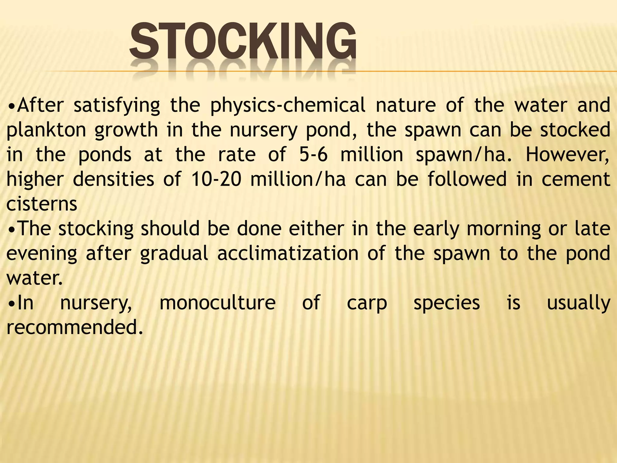 Pond management | PPTX