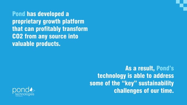 Pond Technologies (TSX-V:POND / OTC:IOGID) - Clean Tech | PPT