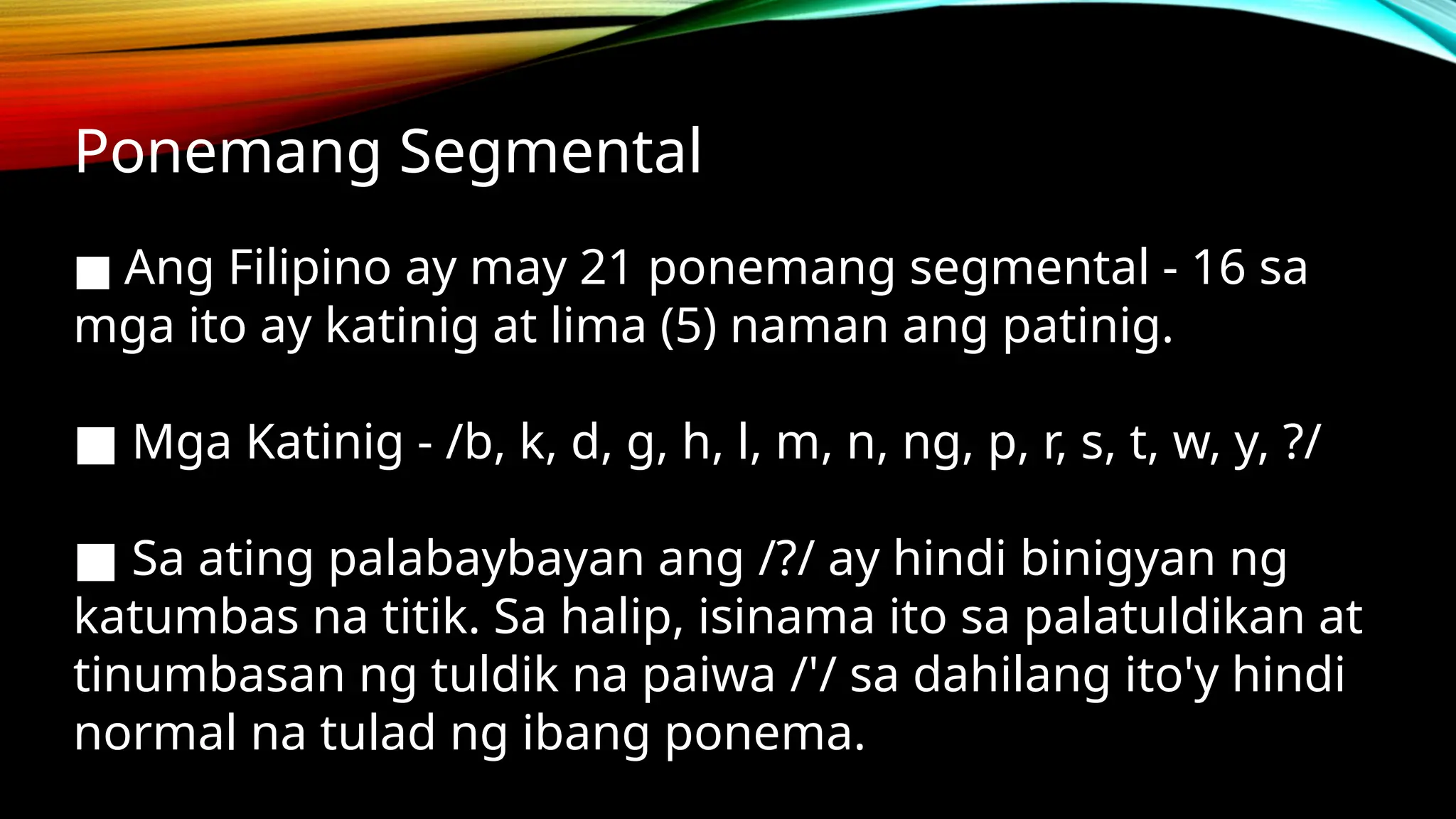 Ponema Segmental at Suprasegmental .pptx