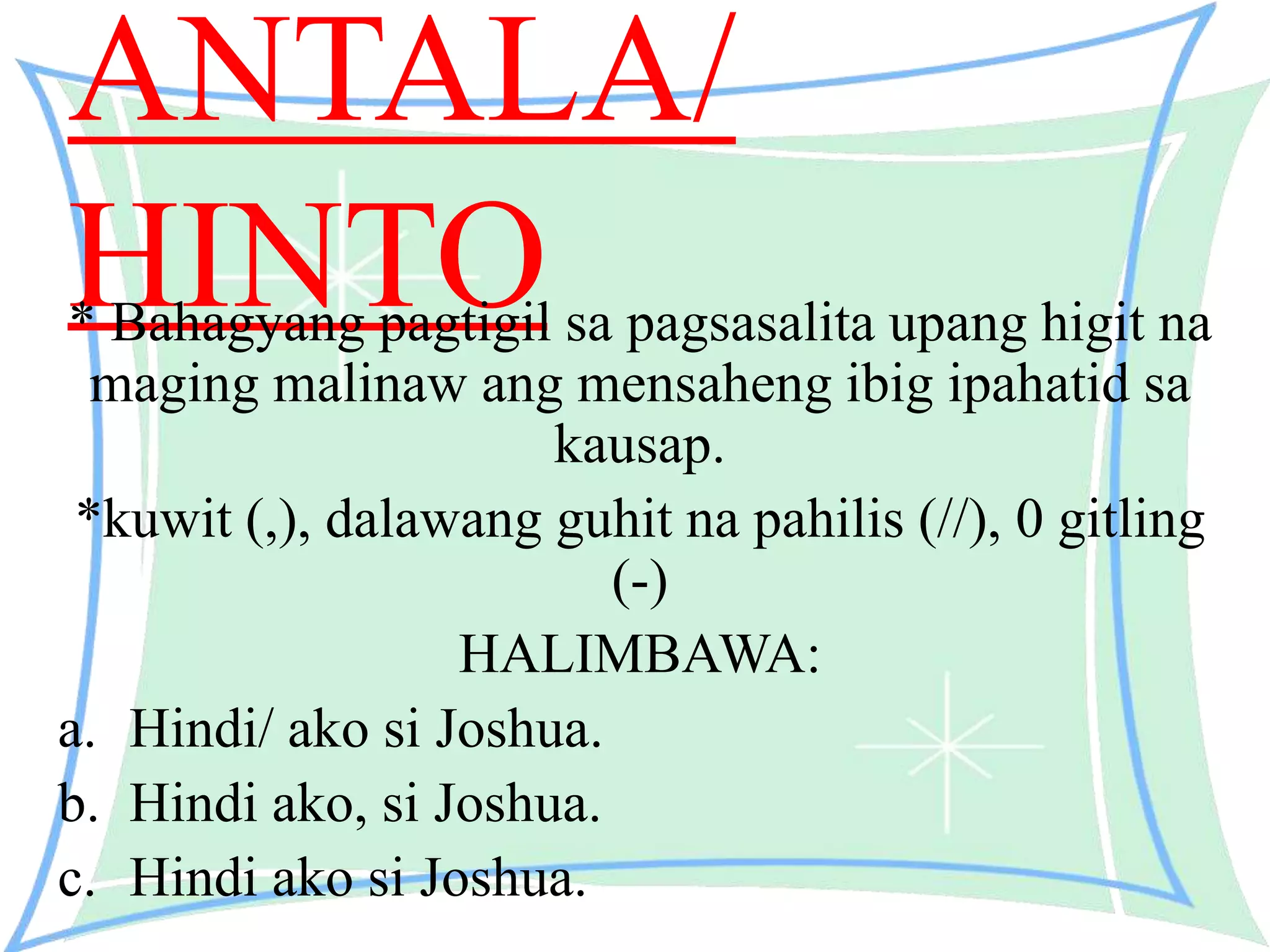 Ponemang suprasegmental | PPTX