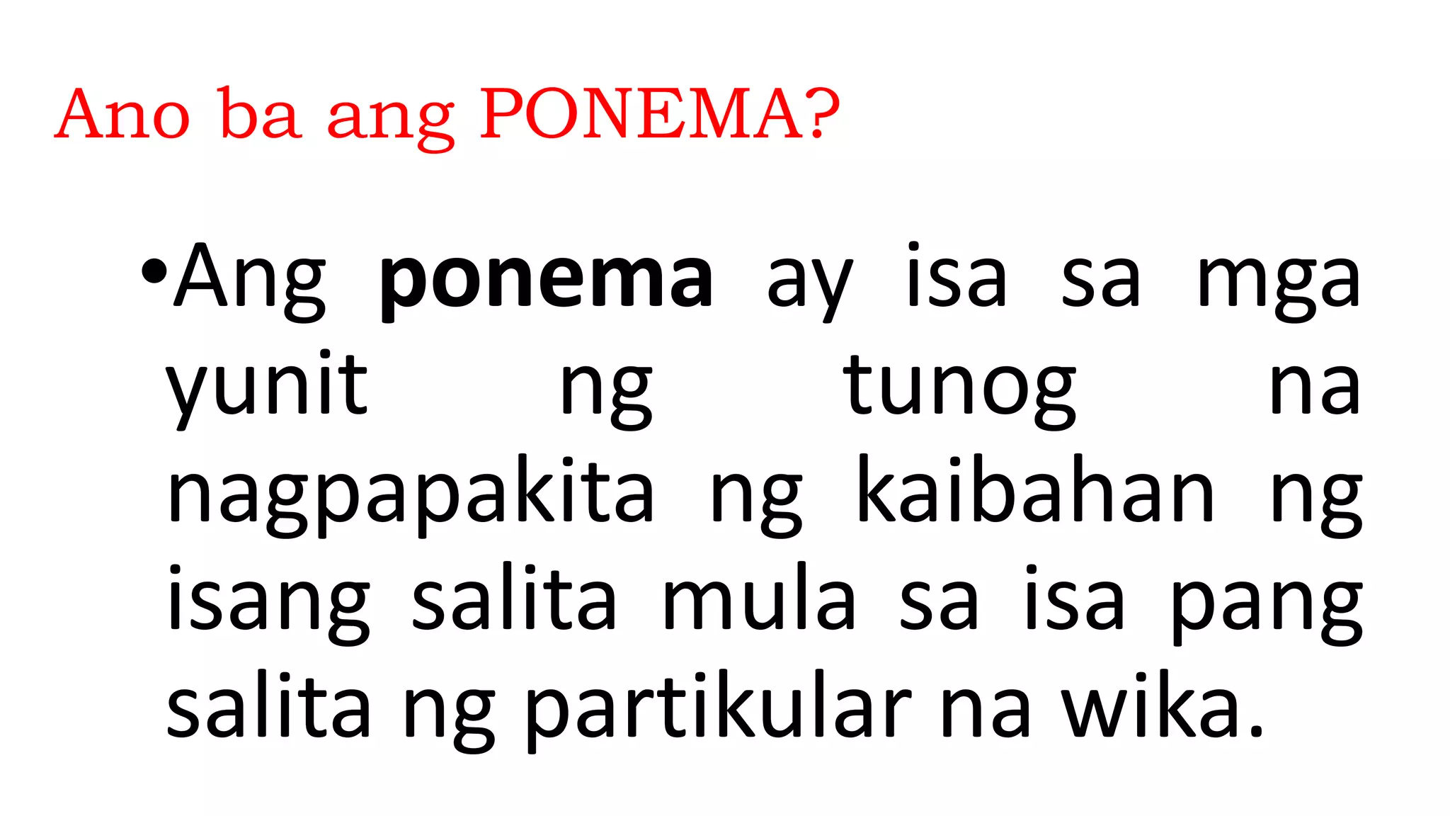 Ponemang suprasegmental | PPTX