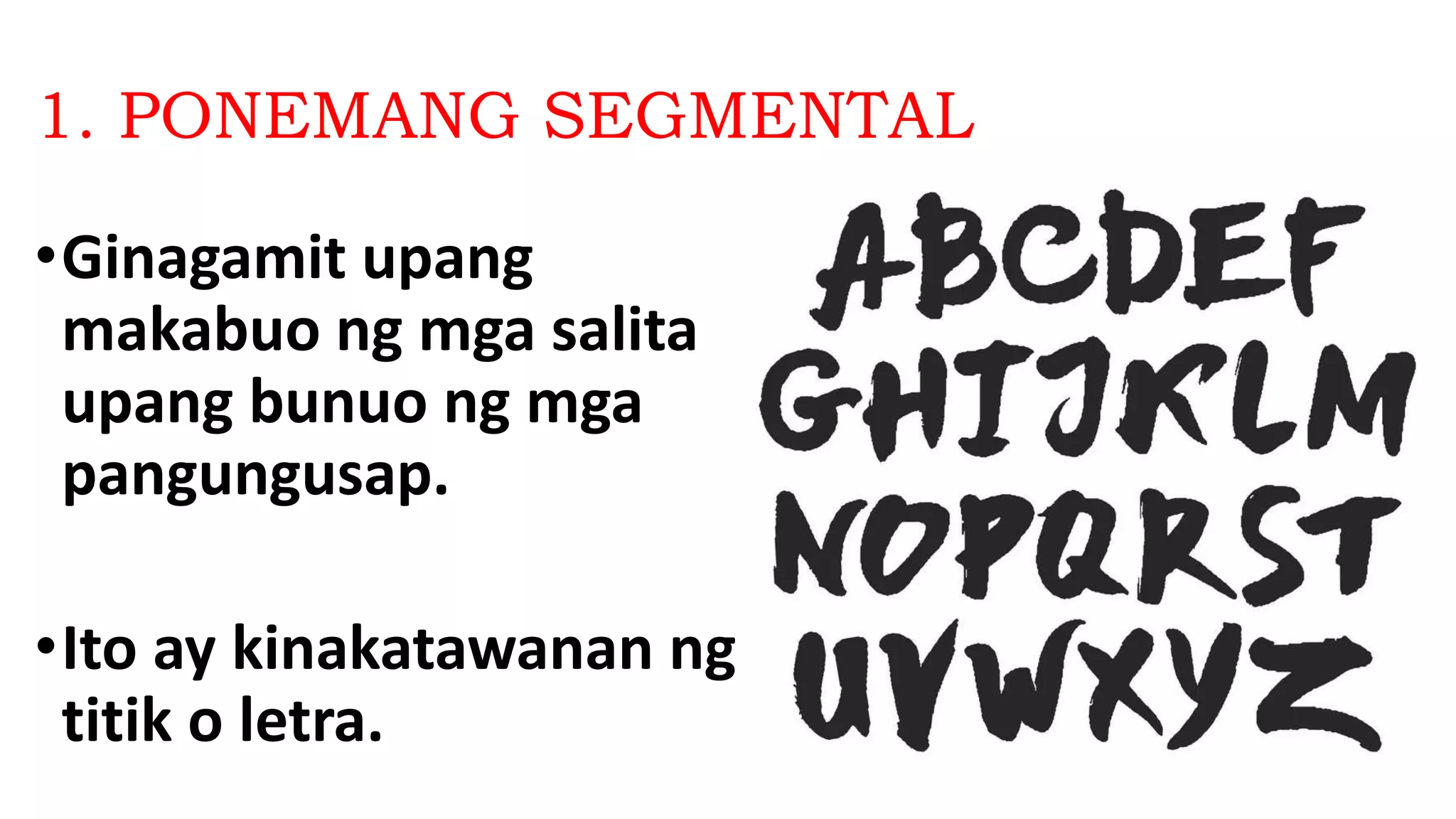 Ponemang suprasegmental | PPTX