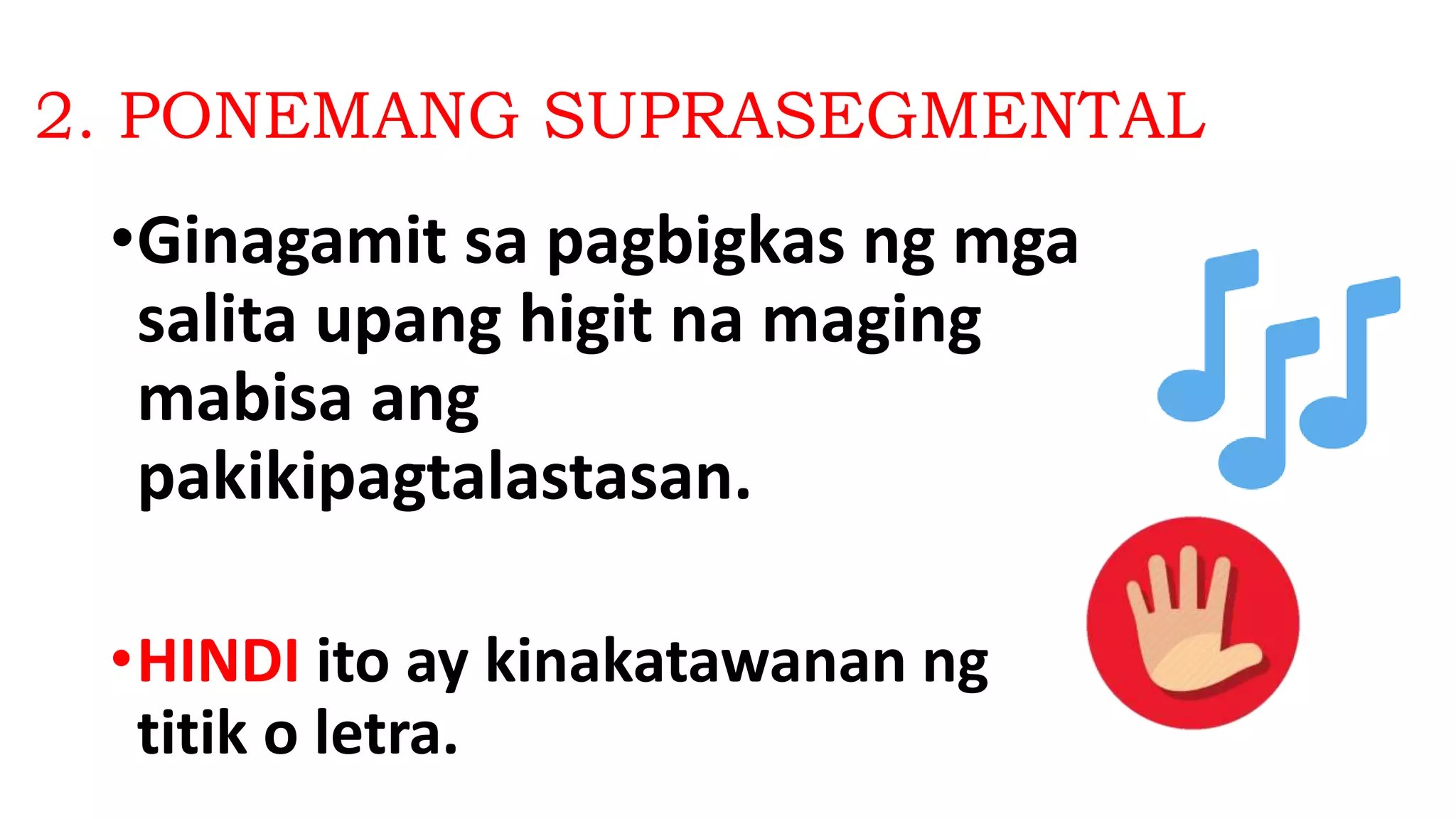 Ponemang suprasegmental | PPTX