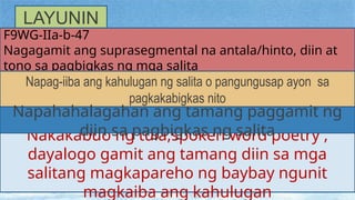 Ponemang Suprasegmental.pptx ARALIN SA FILIPINO 8 | PPTX