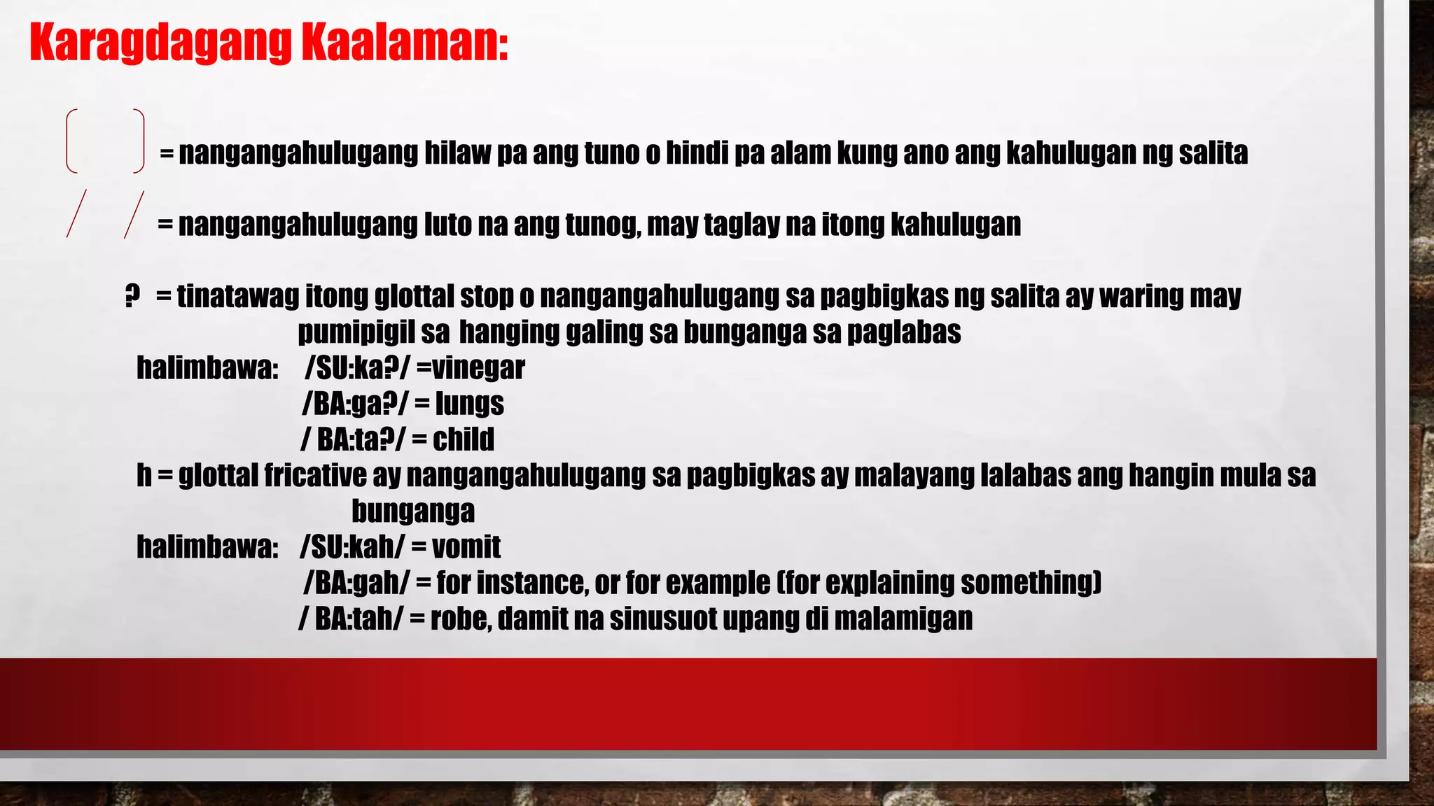 Ponemang Suprasegmental, Gr.9-Powerpoint Presentation | PPTX