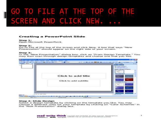 How to create an PowerPoint presentation | PPTX