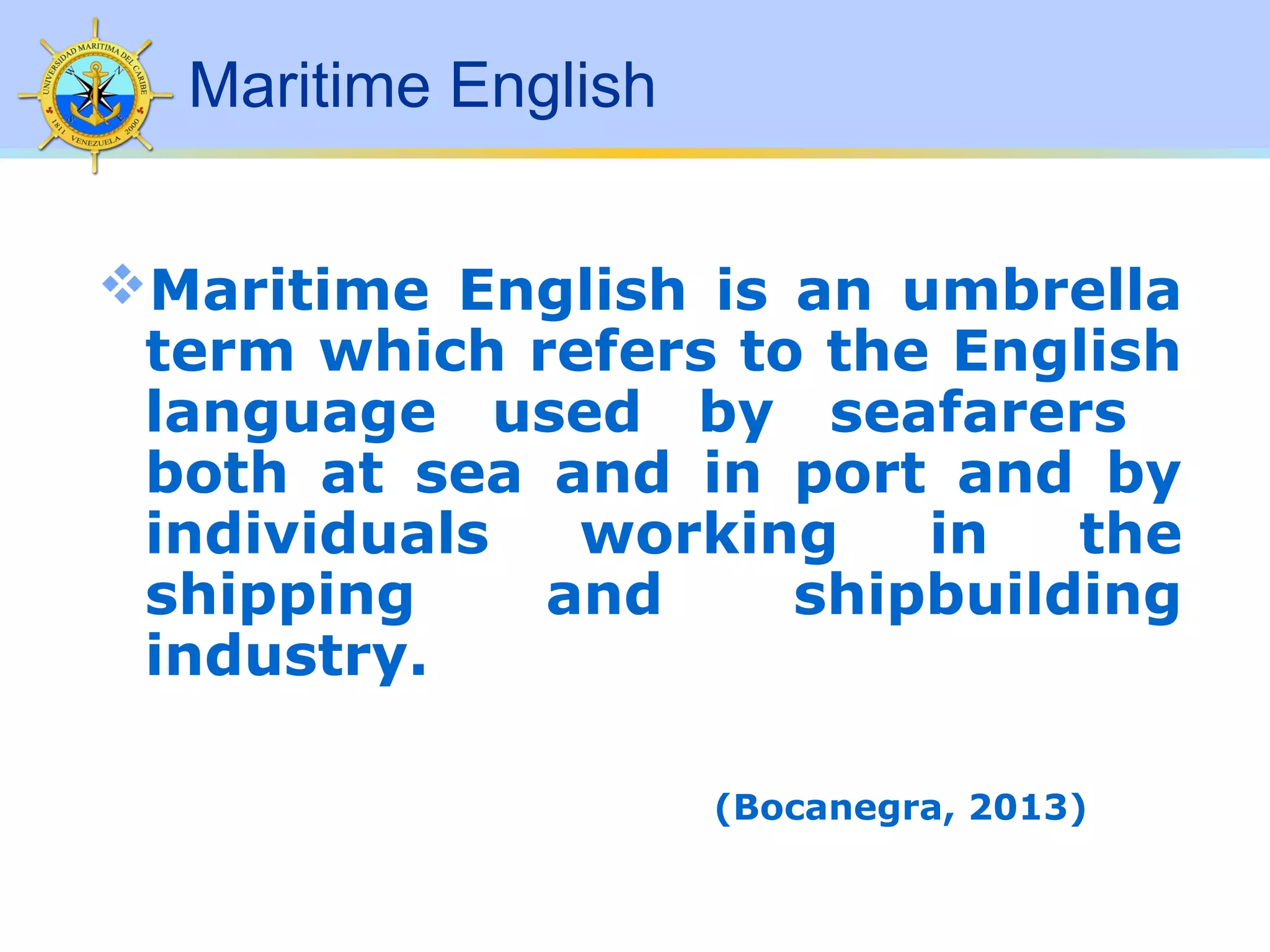Maritime English | PPT