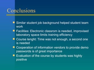 Graduates' Information Training: An Experience | PPT