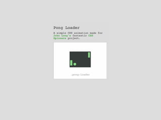 CSS Pong | PPT