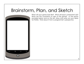 Pong 5a_pdf programmation dans scratch et mblock | PPT
