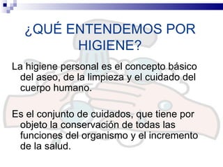 Pongamos en práctica la higiene personal | PPT