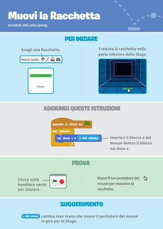 Crea il gioco Pong | PDF