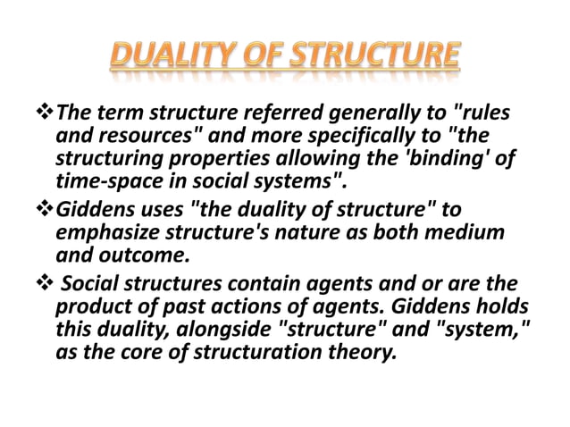 structuration theory | PPTX