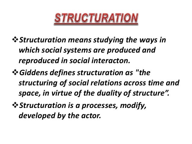 Giddens Structuration Theory Summary What Is Structuration Theory