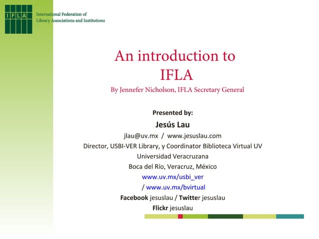 An introduction to IFLA | PPT